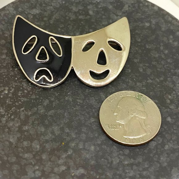 Jewelry | Vintage Drama Comedy Broochpin | Poshmark